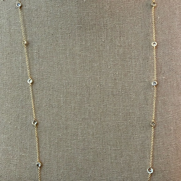 alex carol | Jewelry | Rhinestones By The Yard Necklace | Poshmark